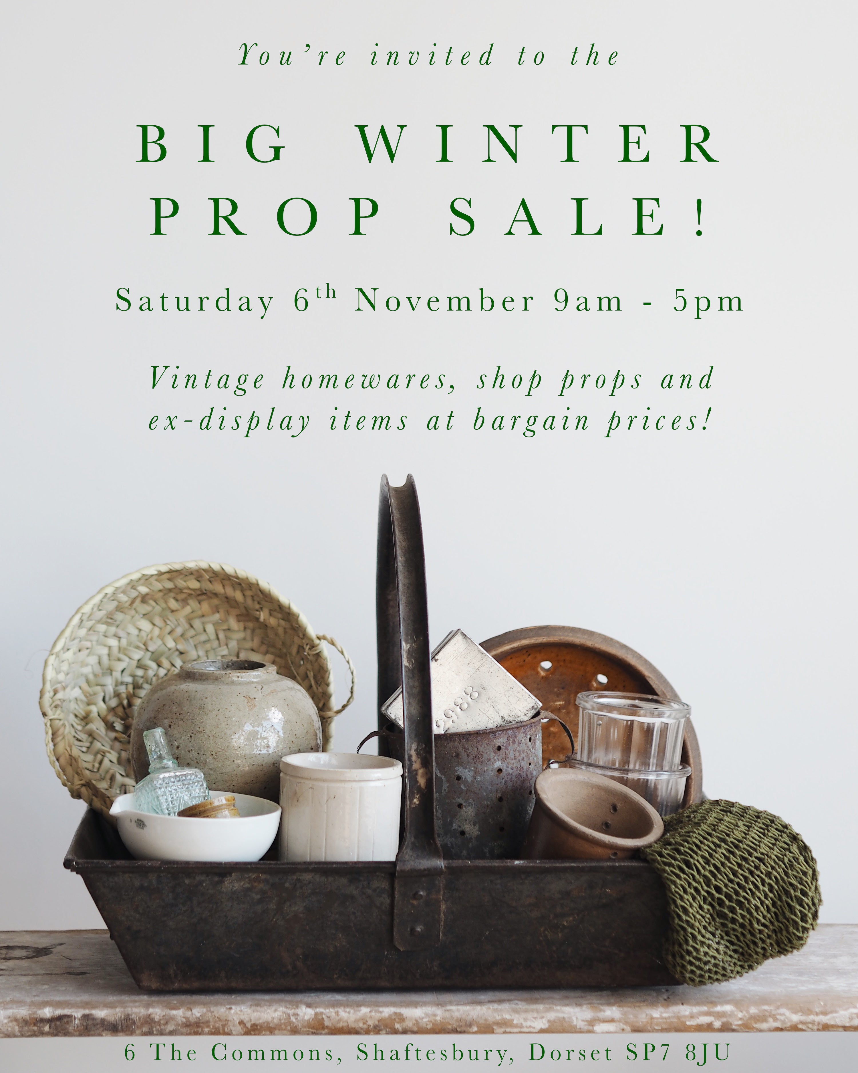 You're Invited To The Big Winter Prop Sale! – The Botanical Candle Co.