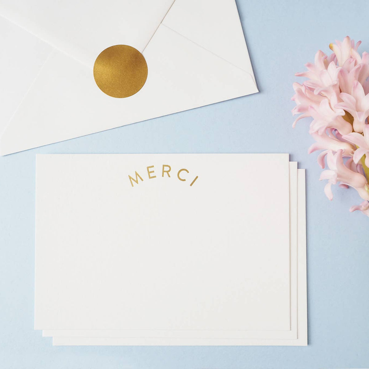 Merci Notecards (Set of 6) – The Botanical Candle Co.