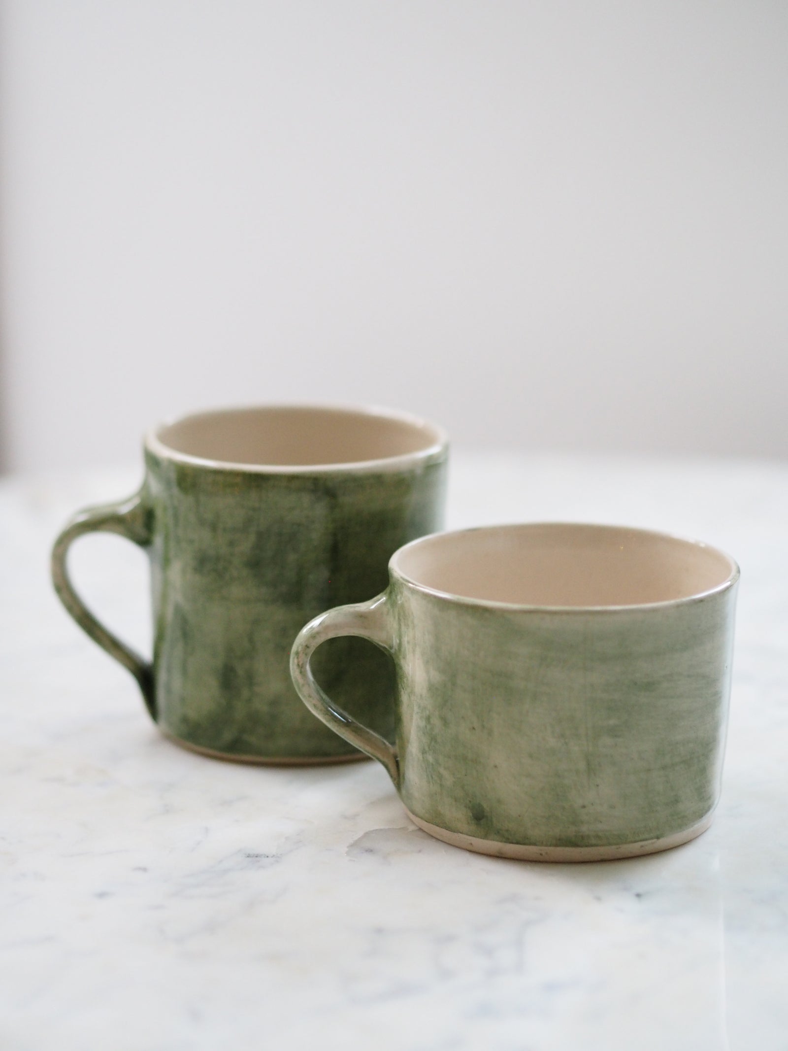 Wonki Ware Green Wash Handmade Mugs – The Botanical Candle Co.