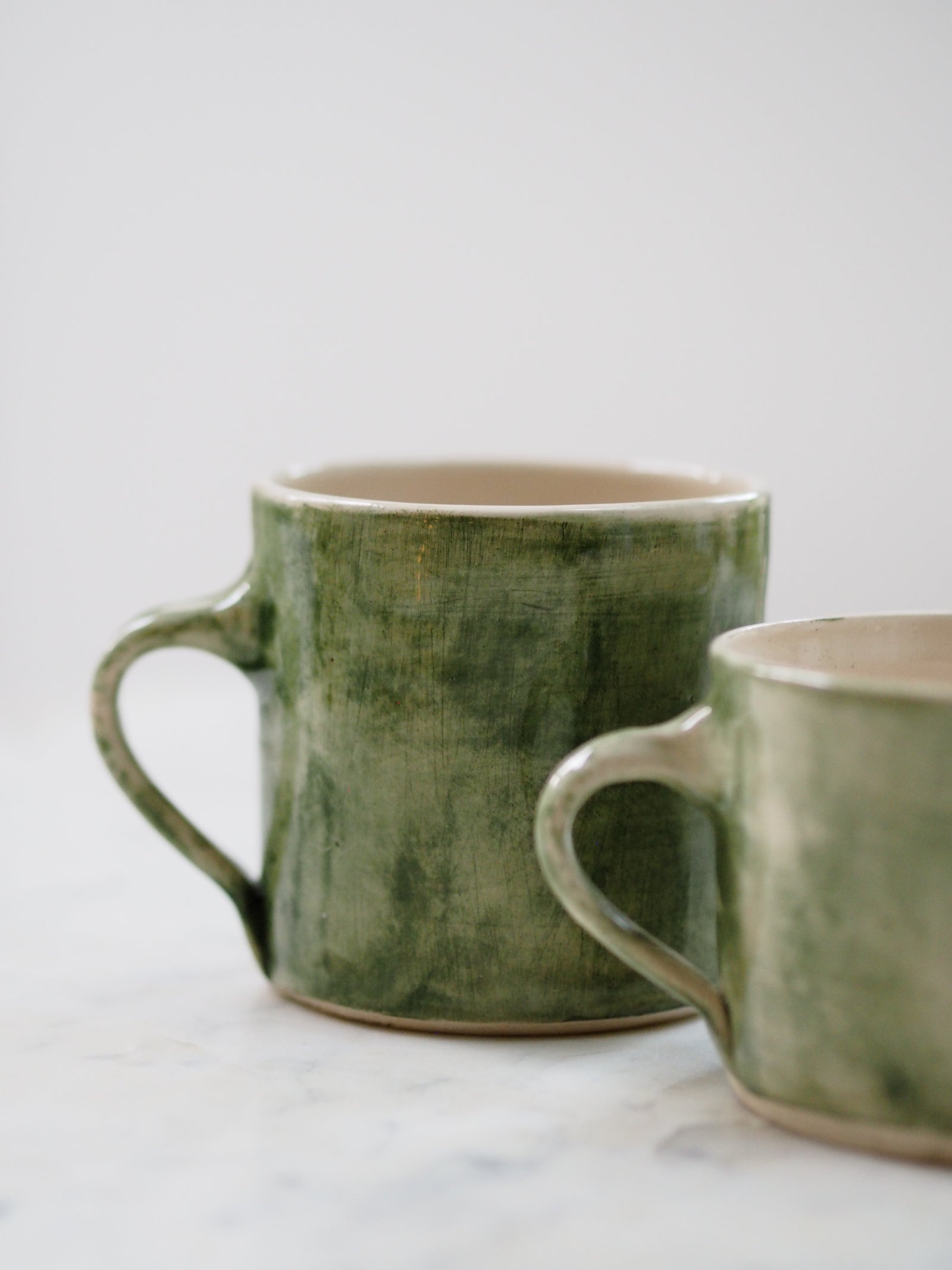 Wonki Ware Green Wash Handmade Mugs – The Botanical Candle Co.