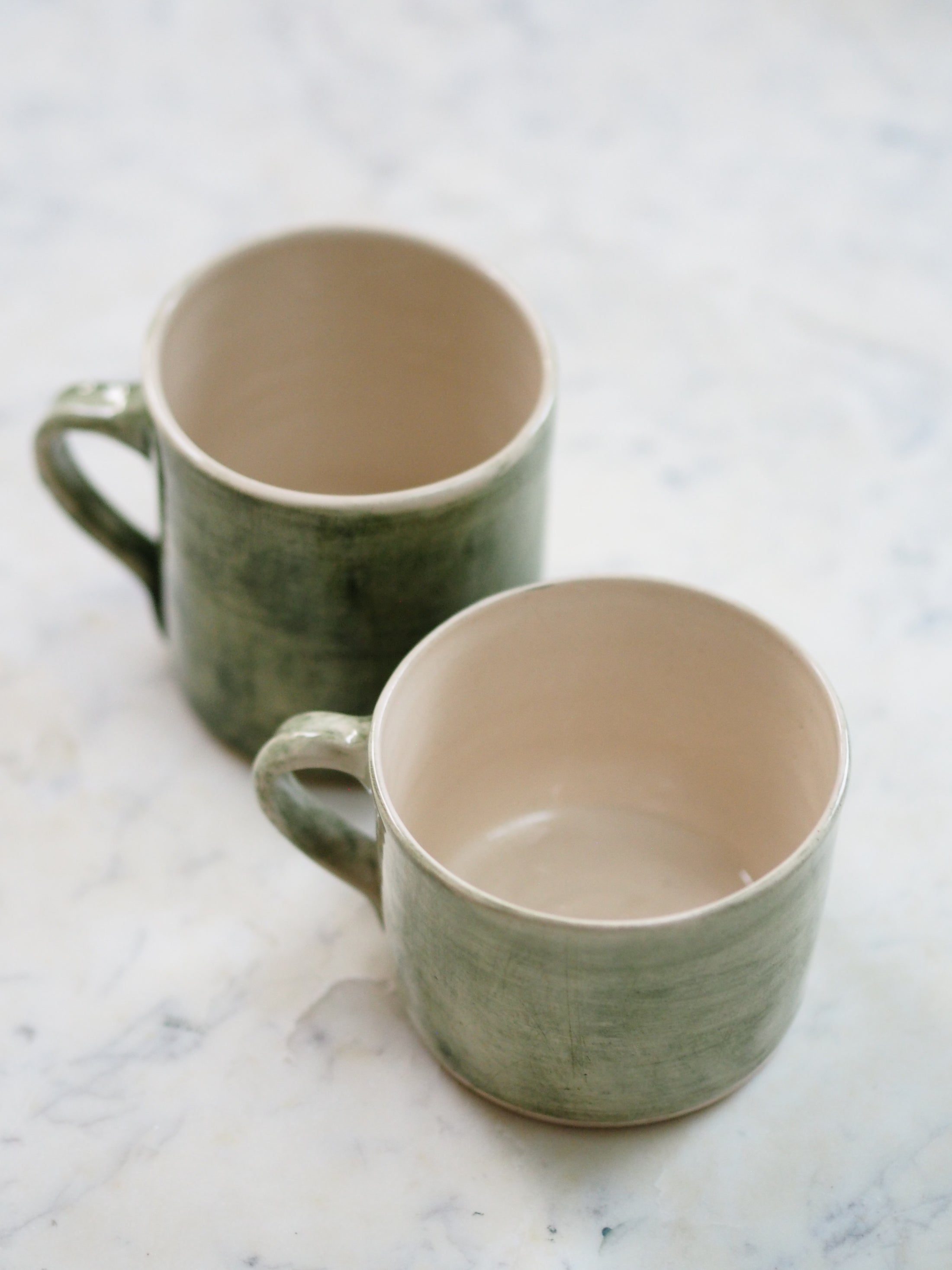 Wonki Ware Green Wash Handmade Mugs – The Botanical Candle Co.