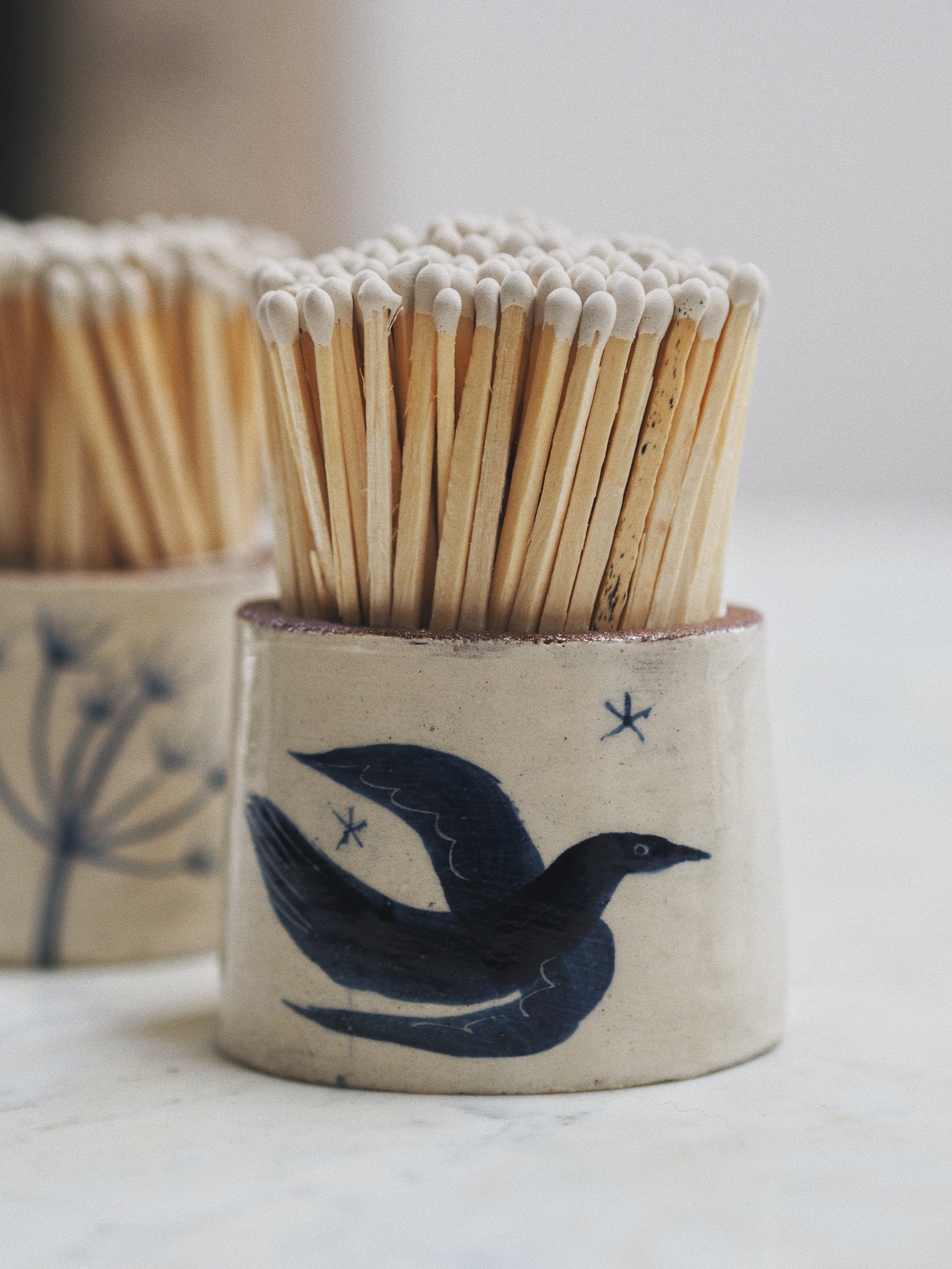 Blue & Cream Match Pots by Steven Jenkins – The Botanical Candle Co.