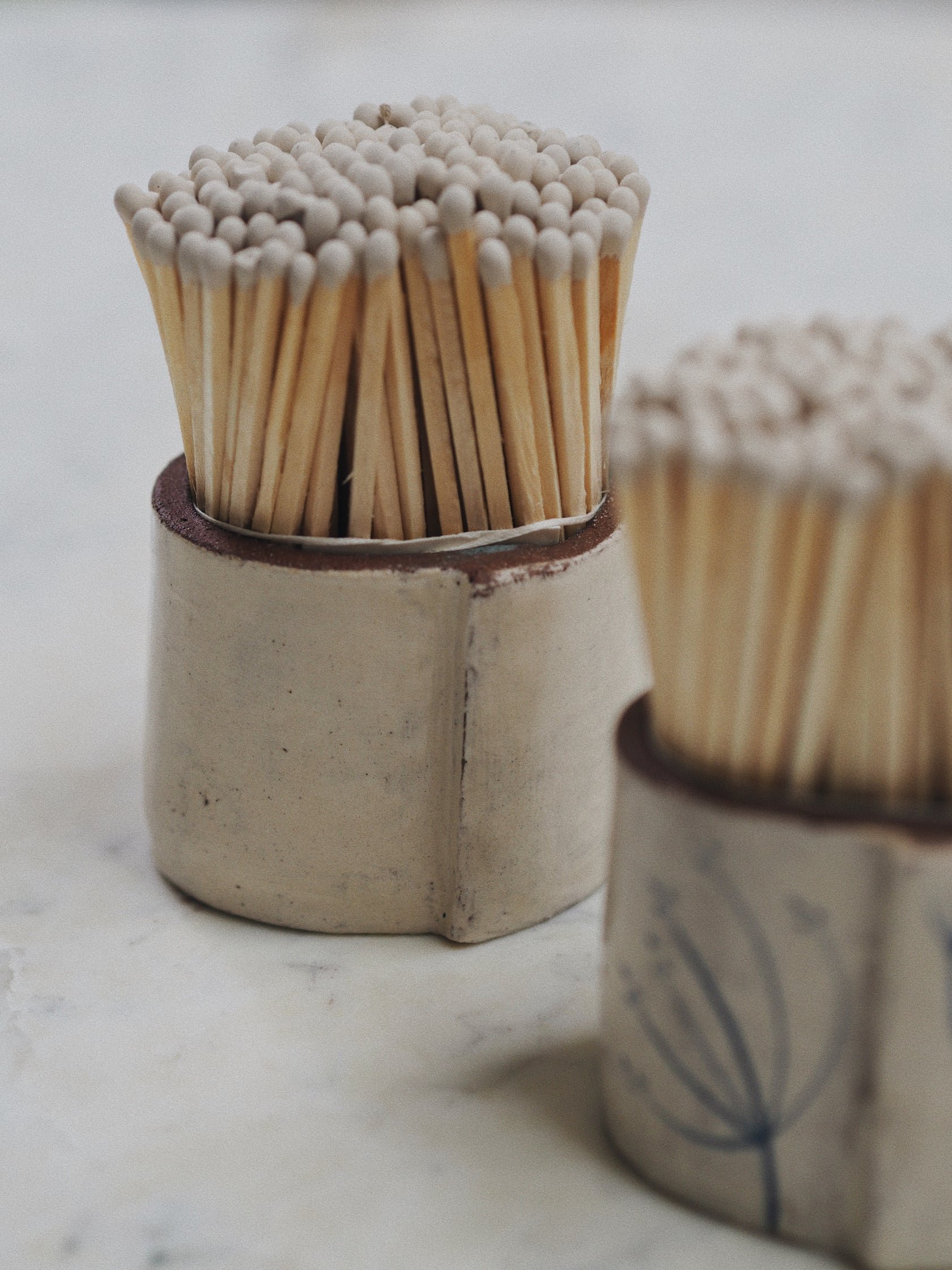 Blue & Cream Match Pots by Steven Jenkins – The Botanical Candle Co.