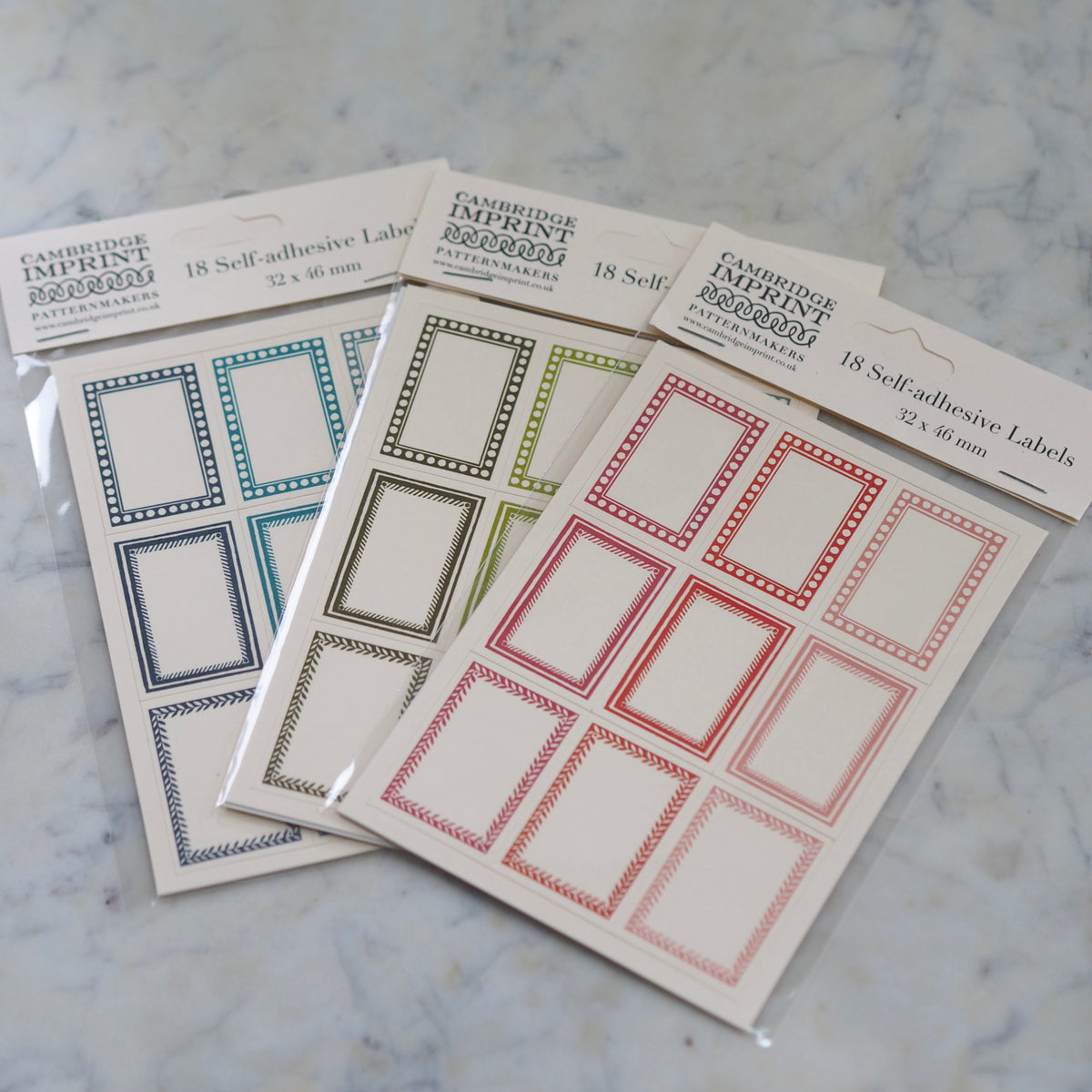 Cambridge Imprint Small Labels (set of 18) – The Botanical Candle Co.