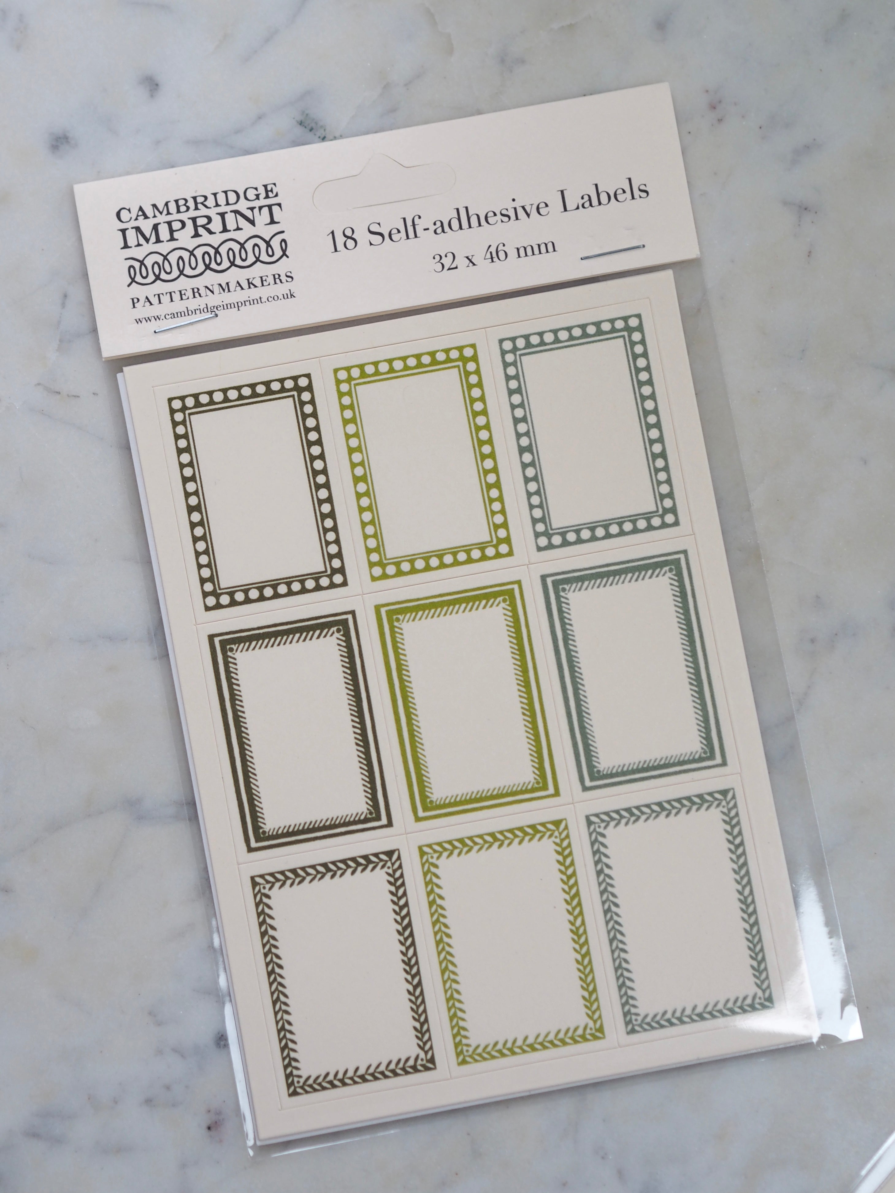 Cambridge Imprint Small Labels (set of 18) – The Botanical Candle Co.
