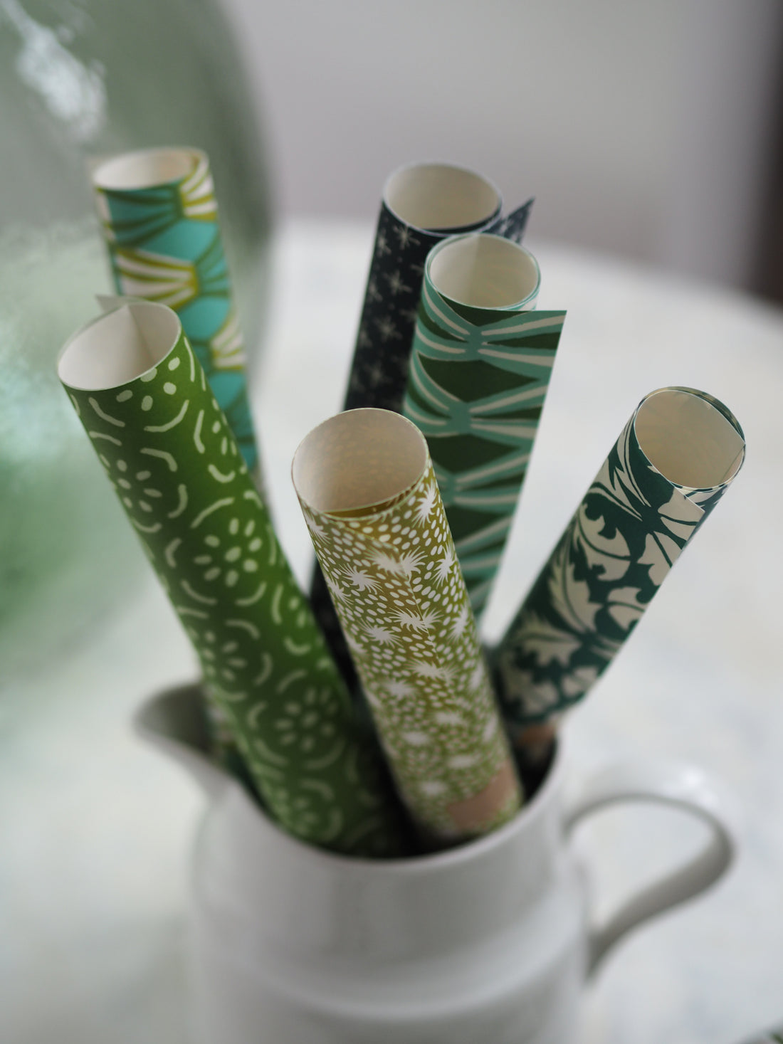 Small Green Wrapping Papers by Cambridge Imprint – The Botanical Candle Co.