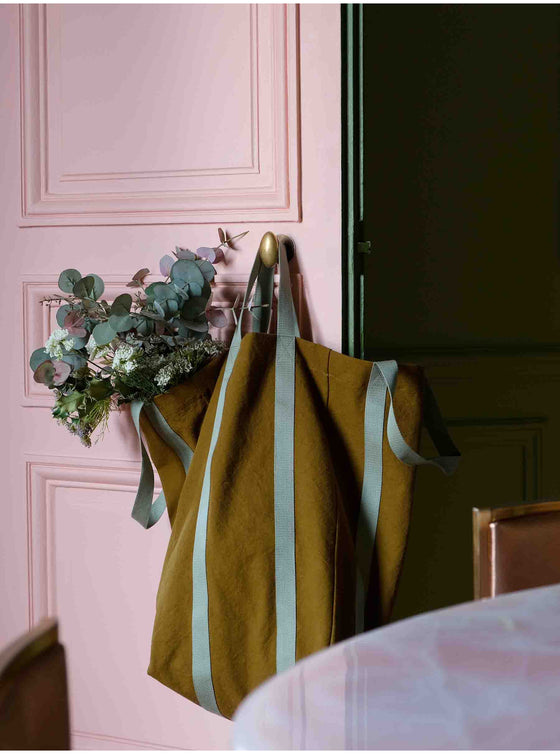 Maxi Bag Ochre & Teal – The Botanical Candle Co.