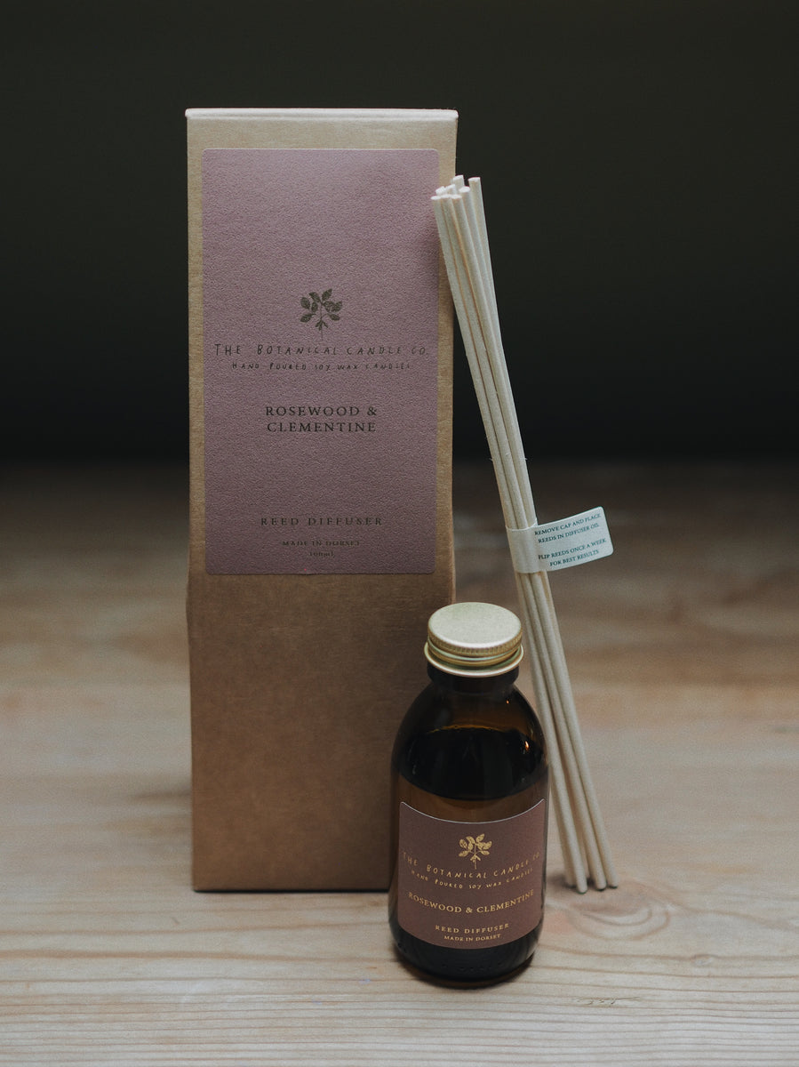 Rosewood & Clementine Reed Diffuser – The Botanical Candle Co.