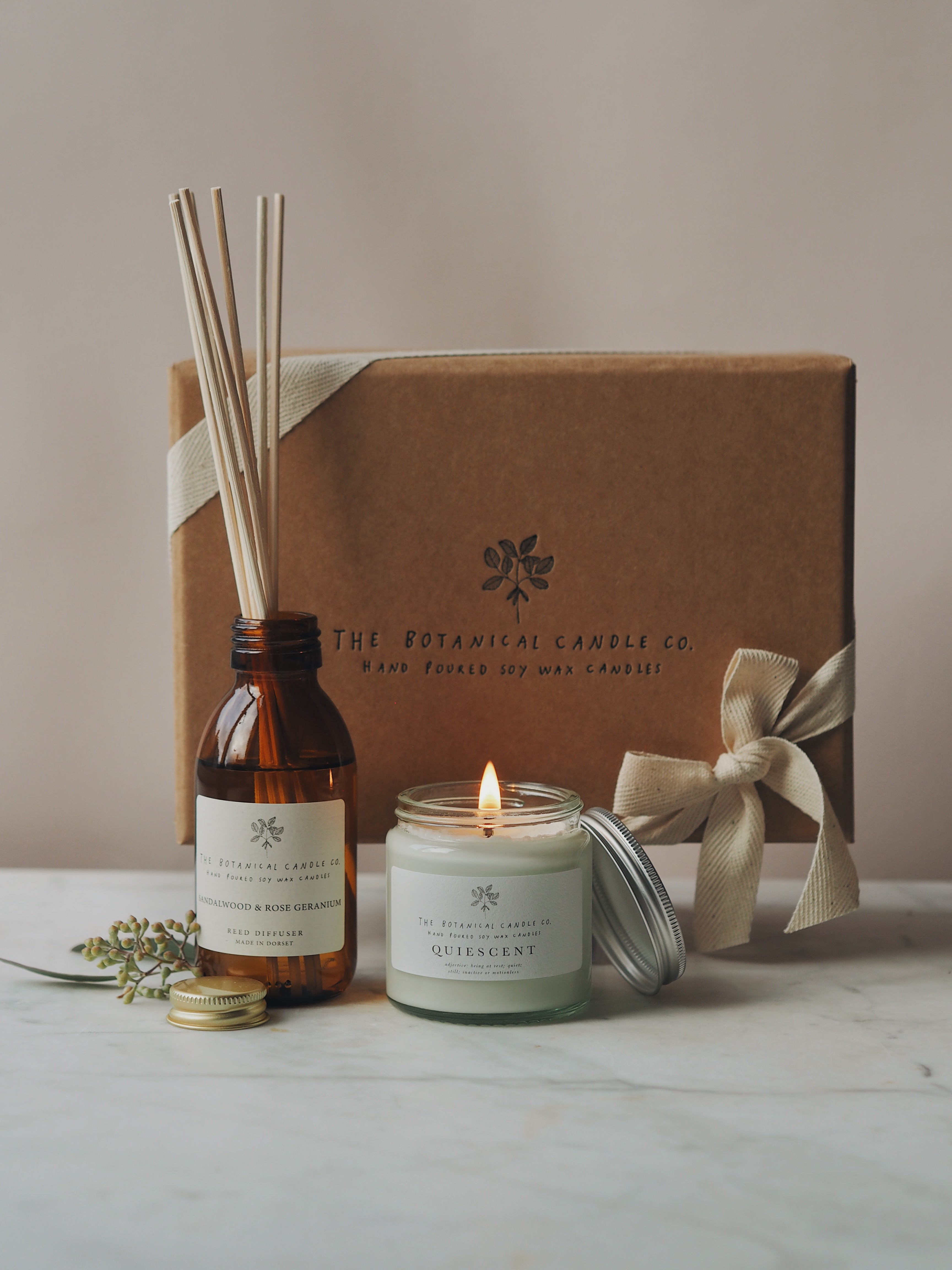 The Scented Duo Gift Box – The Botanical Candle Co.