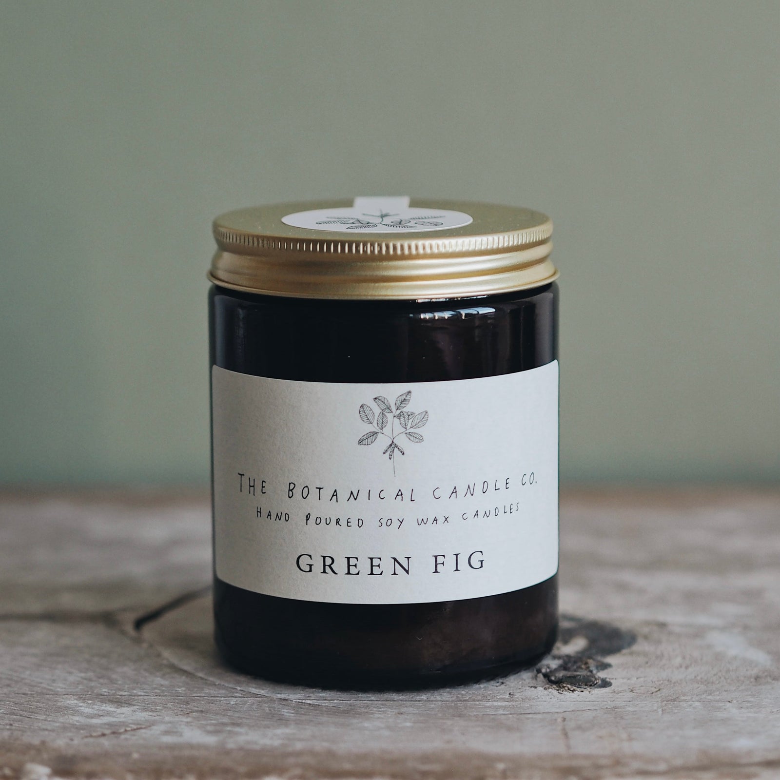 Green Fig Scented Soy Candles in Amber Jars – The Botanical Candle Co.