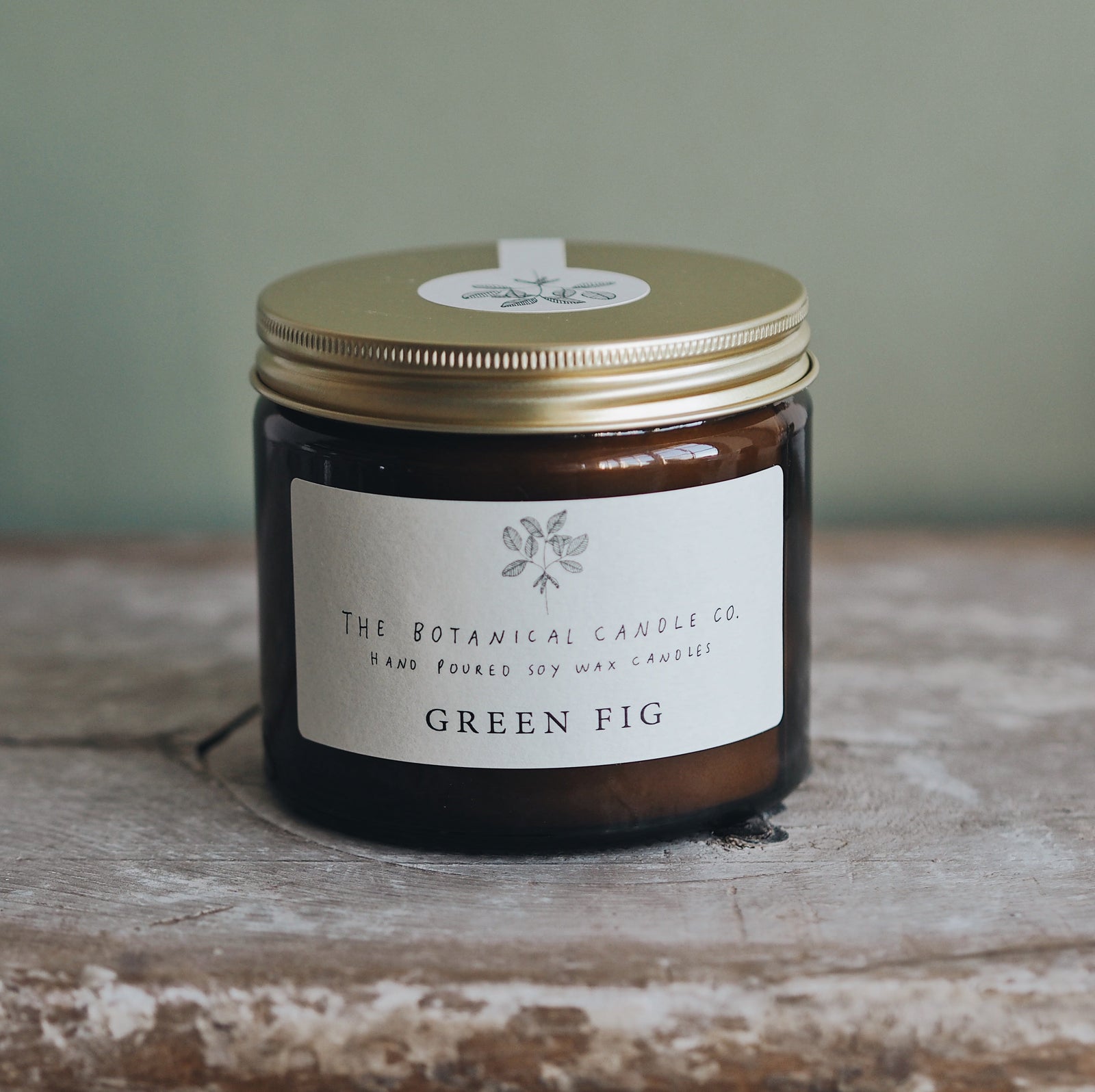 Green Fig Scented Soy Candles in Amber Jars – The Botanical Candle Co.