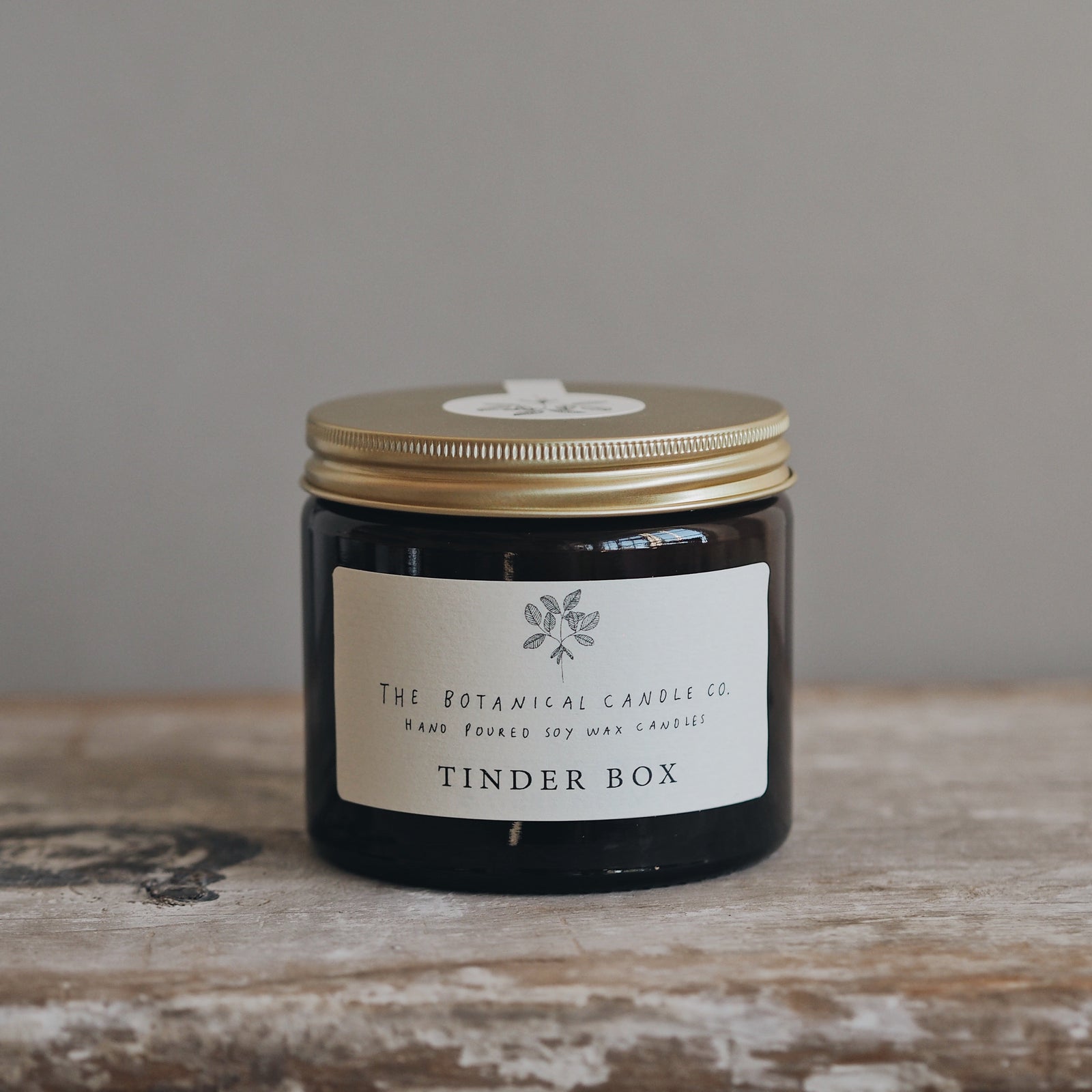 Tinder Box Soy Candles in Amber Jars – The Botanical Candle Co.