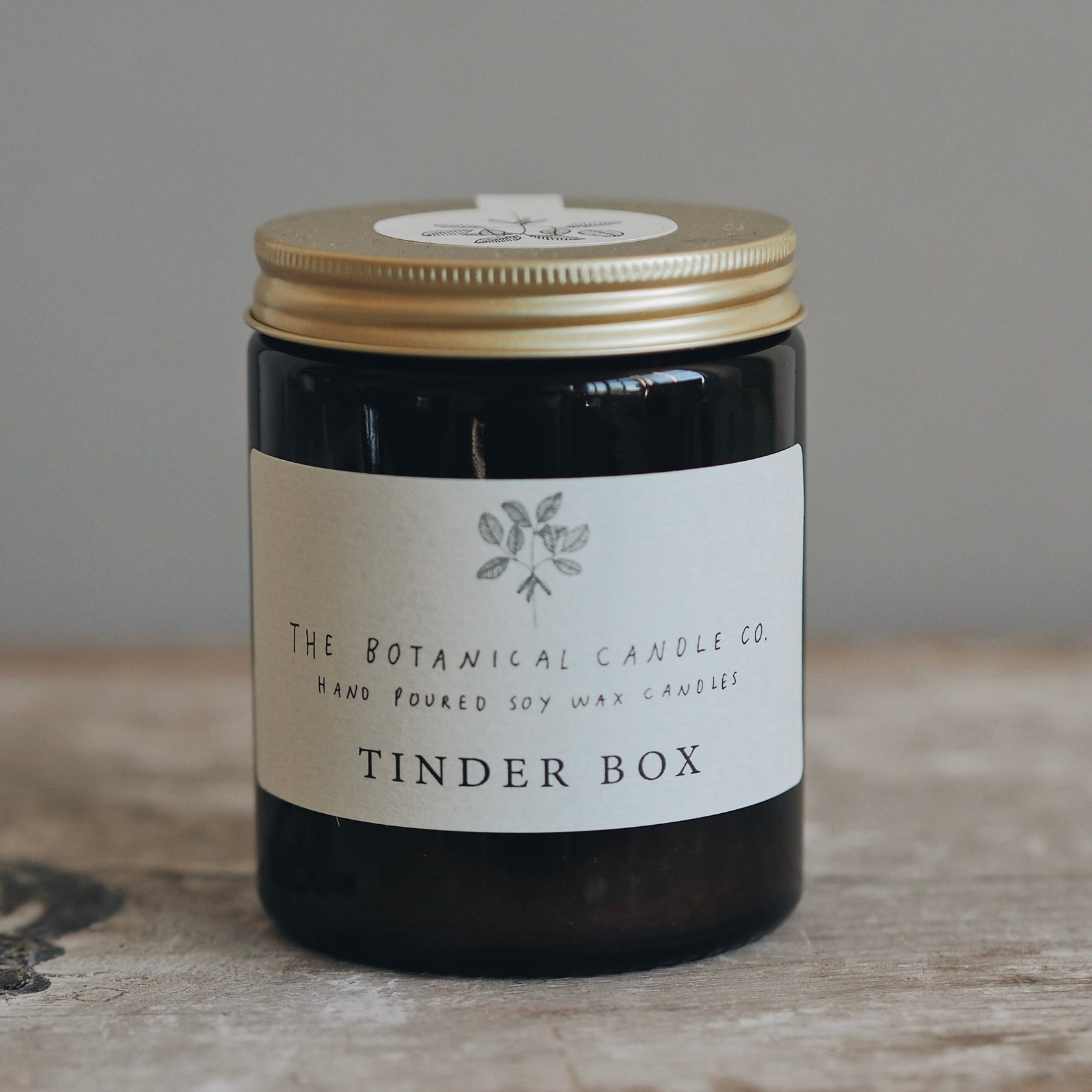 Tinder Box Soy Candles in Amber Jars – The Botanical Candle Co.