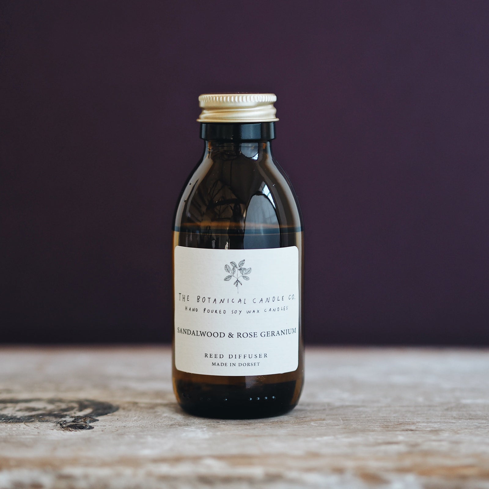 Sandalwood & Rose Geranium Reed Diffuser – The Botanical Candle Co.